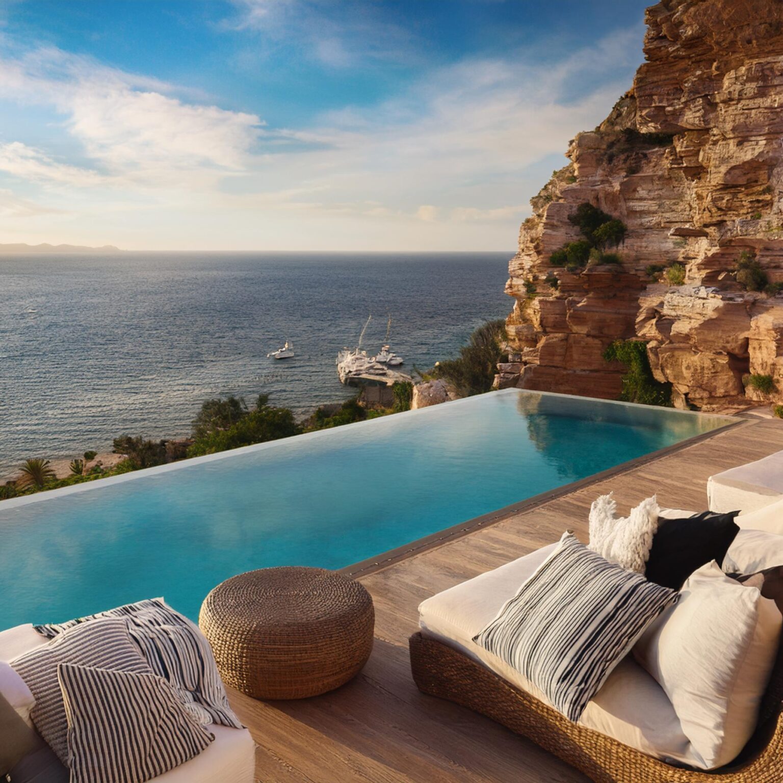 Luxury outdoor weighted pillows